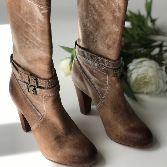 Frye | Shoes | Frye Miranda Distressed Leather Slouch Boots | Poshmark